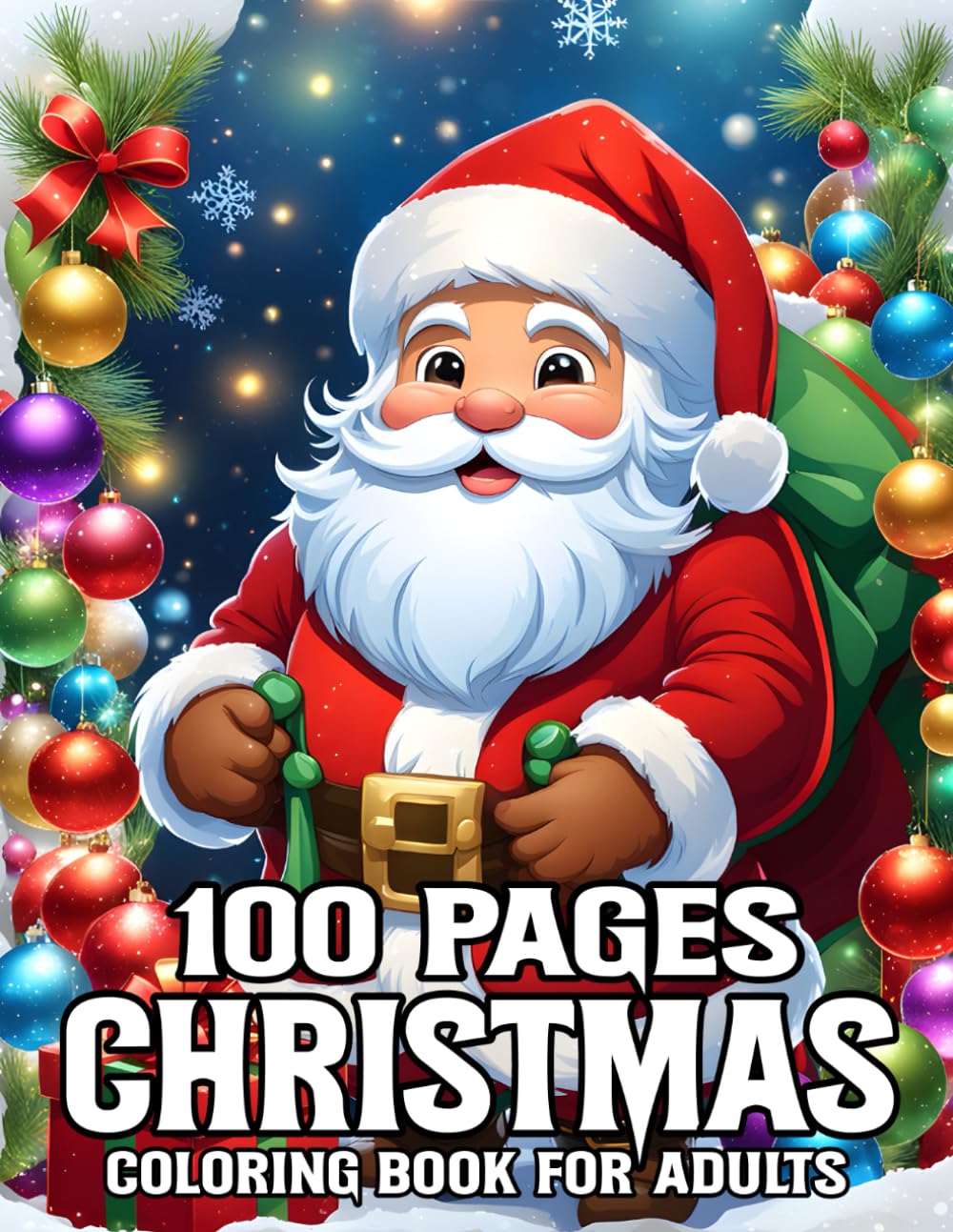 Amazon.com: 100 Pages Christmas Coloring Book For Adults: 100 Pages ...