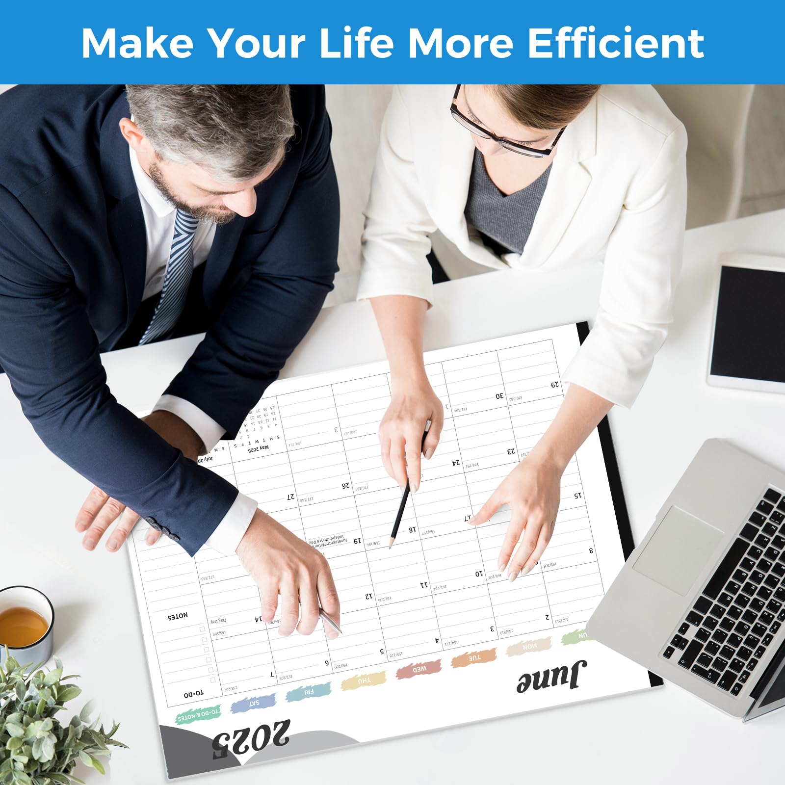 Snapklik.com : Desk Calendar 2025-2026, Desk Calendar Large 22x17, 18 ...