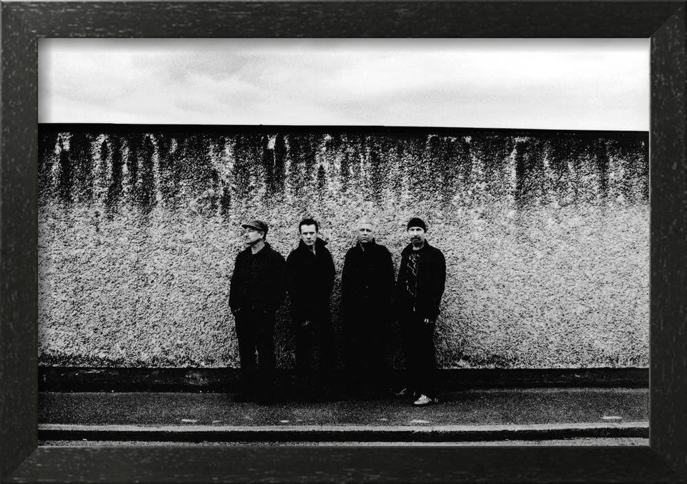 Amazon.com: U2, Large Black Framed Wall Art, 20.5x14.5 in. : Home & Kitchen