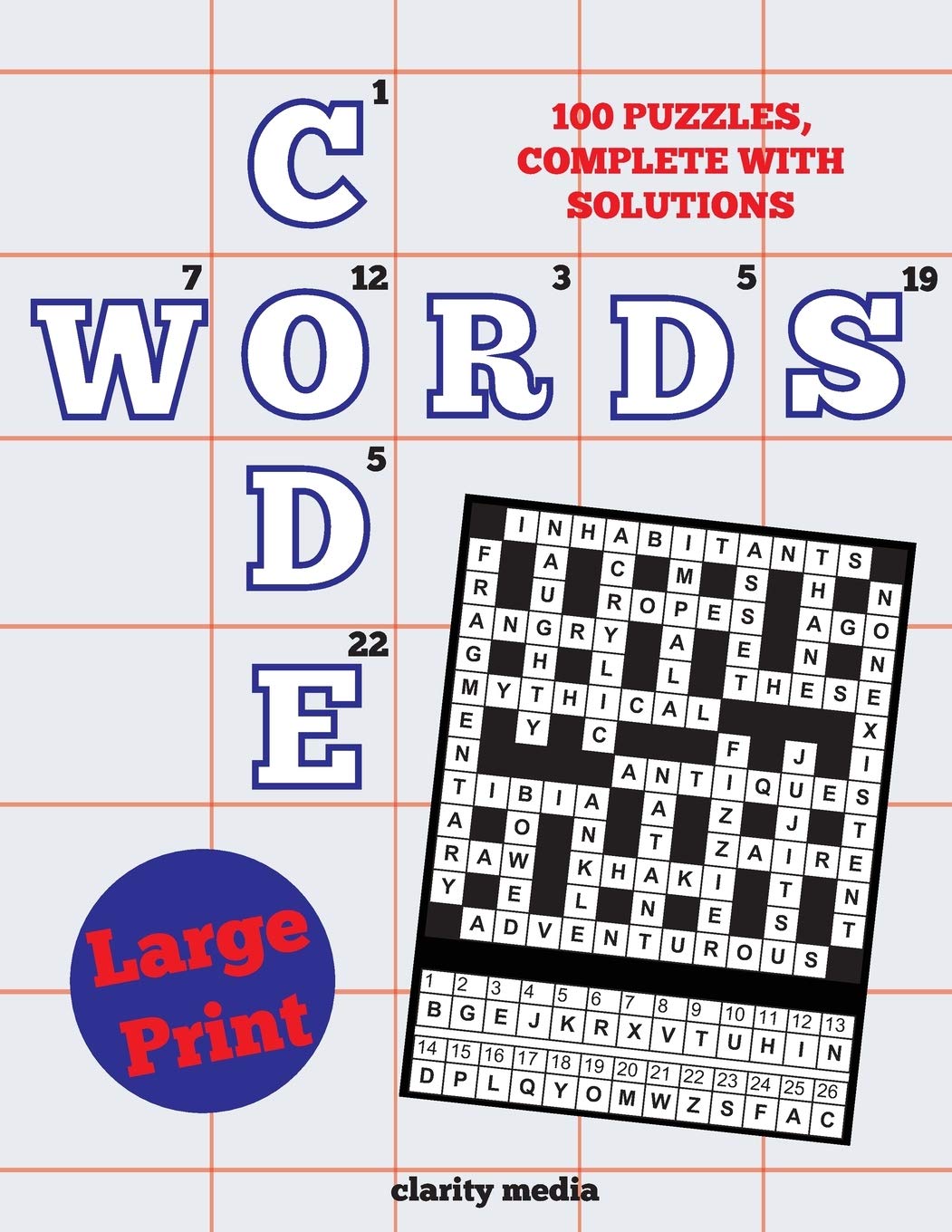 Large Print Code Words: 100 new code word puzzles, in large print: Media, Clarity: 9781493632138 ...