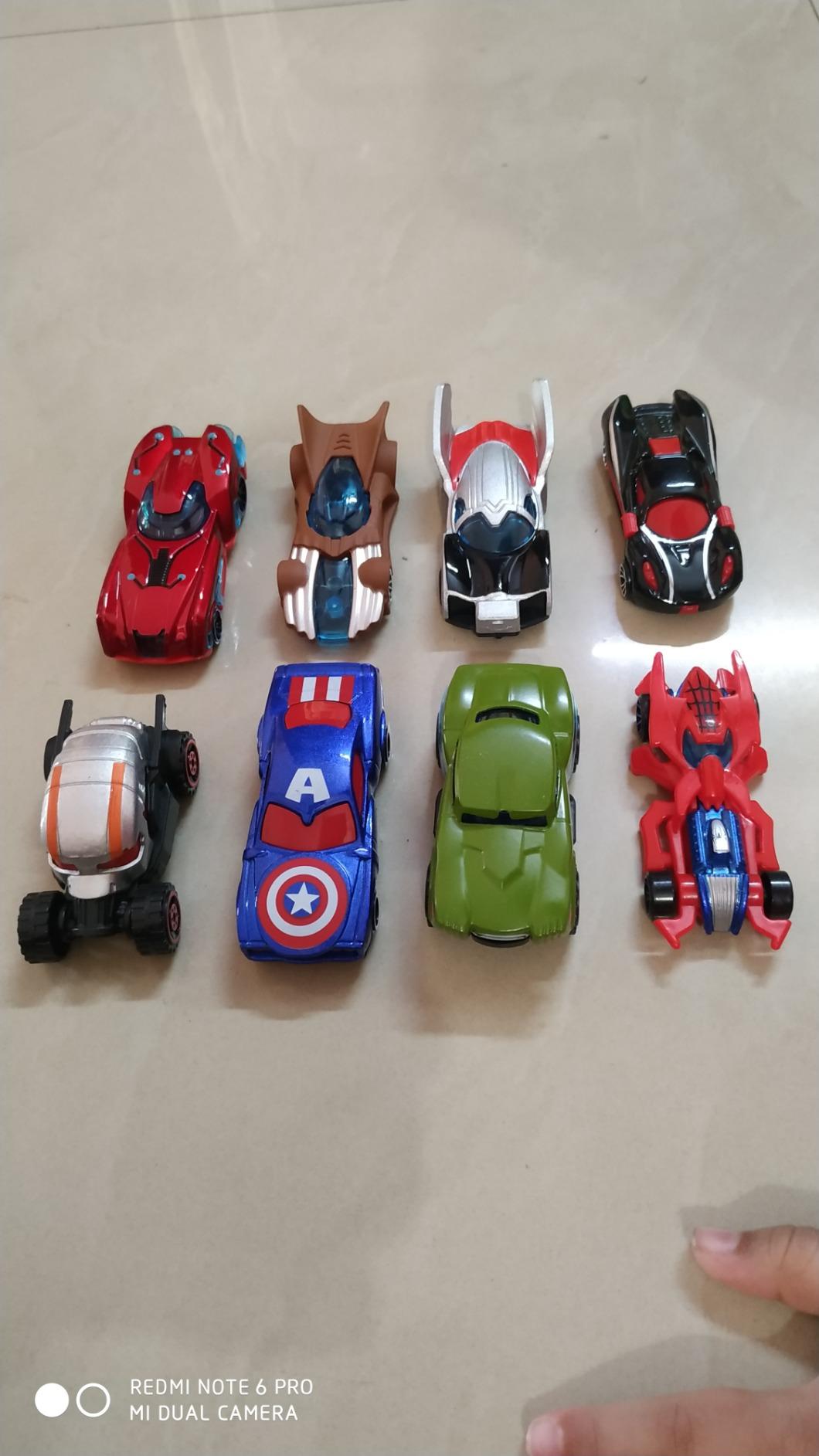 Metro Toys 8Pc Avenger Super Action Hero Metal Die cast Car Toy with ...