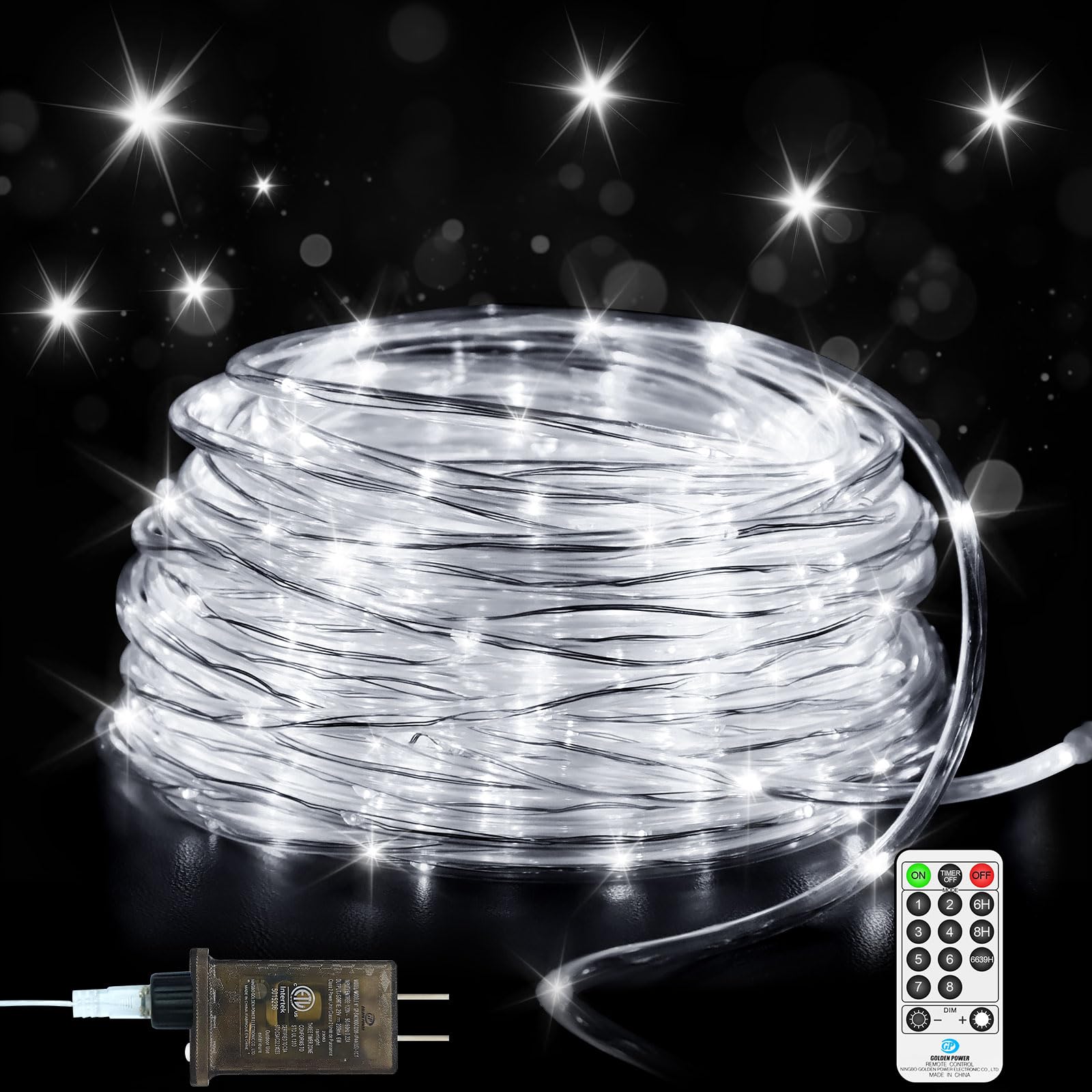 Amazon.com: 131FT Christmas Rope Lights Outdoor ,400 LED Rope Lights ...