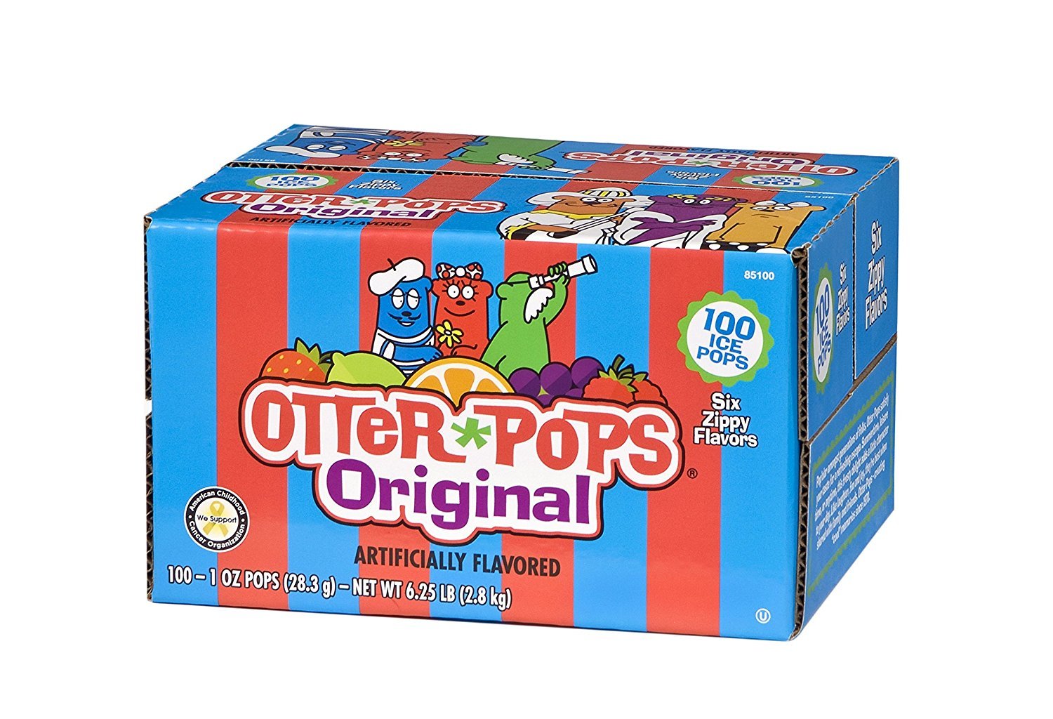 Amazon.com: Otter Pops, Original Assorted Freezer Pops, 1oz Freeze Pops ...