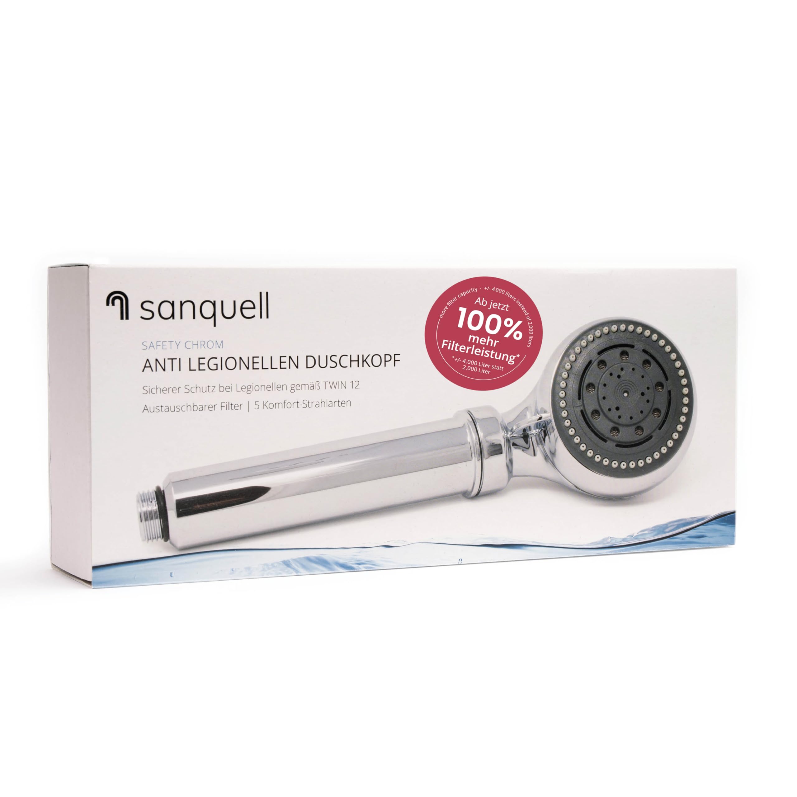 Legionellenfilter Duschkopf Safety Chrom | Medizintechnik ...