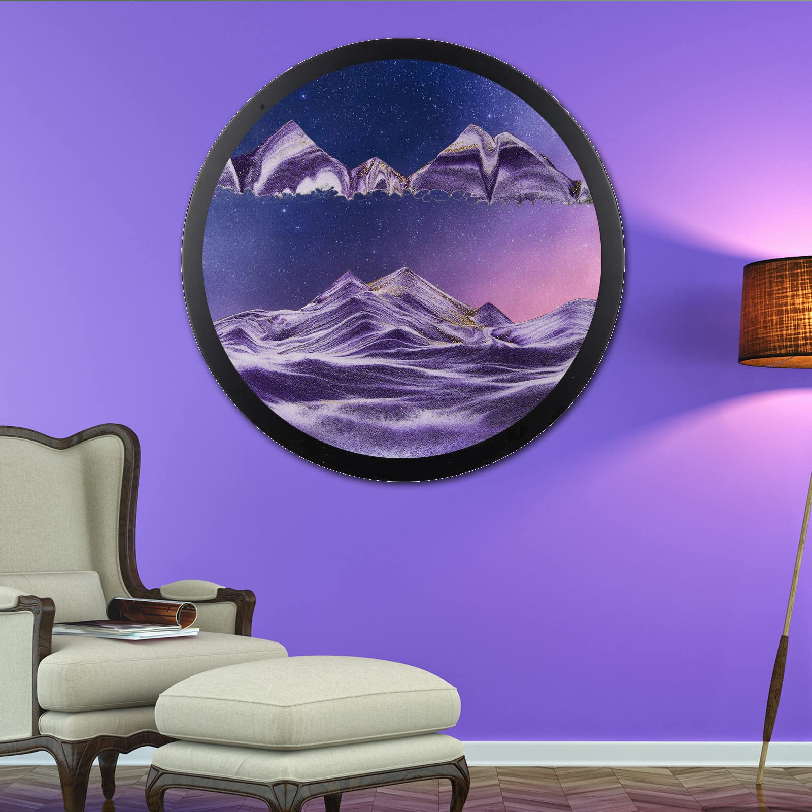 Amazon.com: AECEVAN Wall Mount Moving Sand Art, 17.3'' Wall Mounted ...