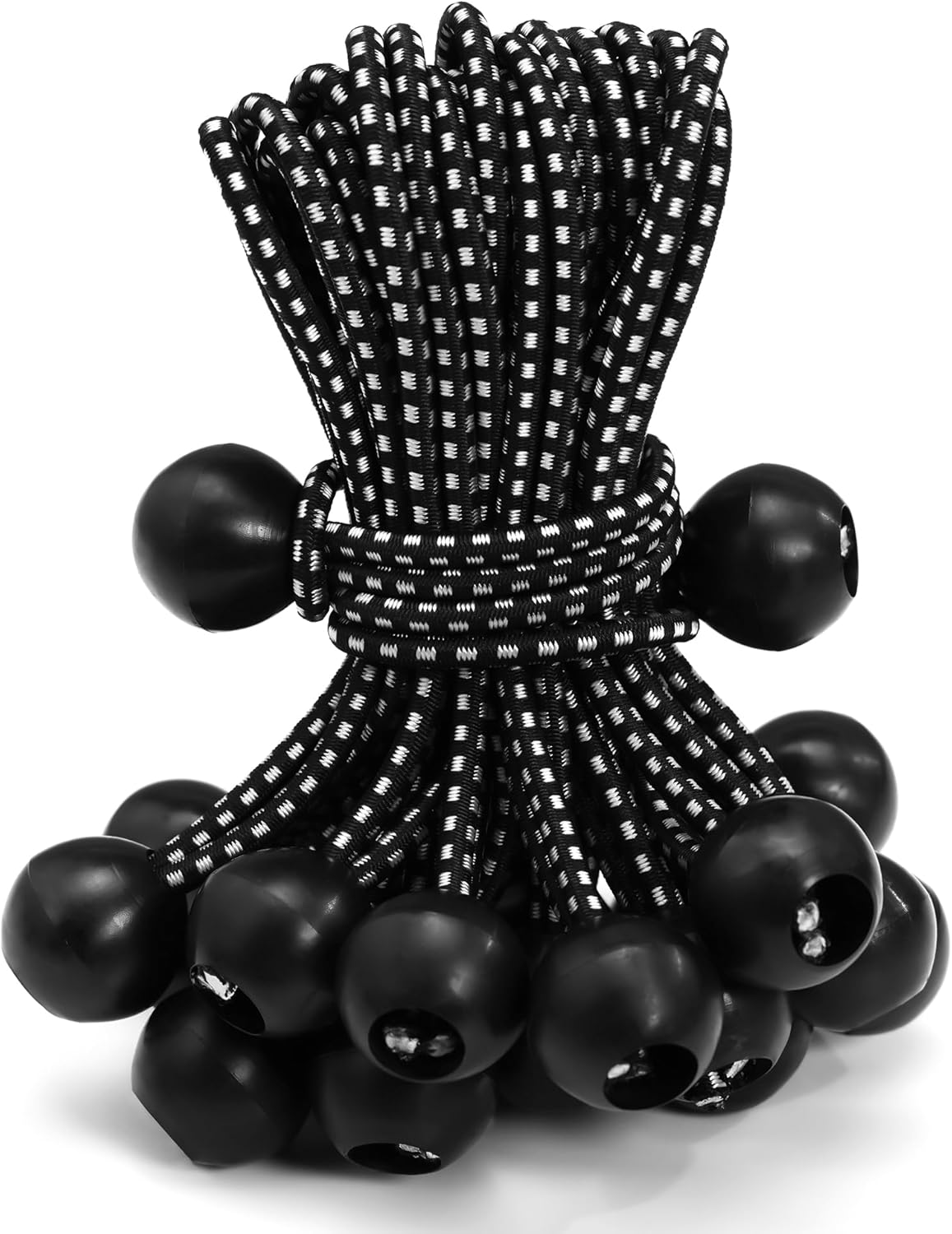 Ball Bungee Cords 8 inch - 25 Pack Bungee Cord with Balls - Tarp Bungee ...