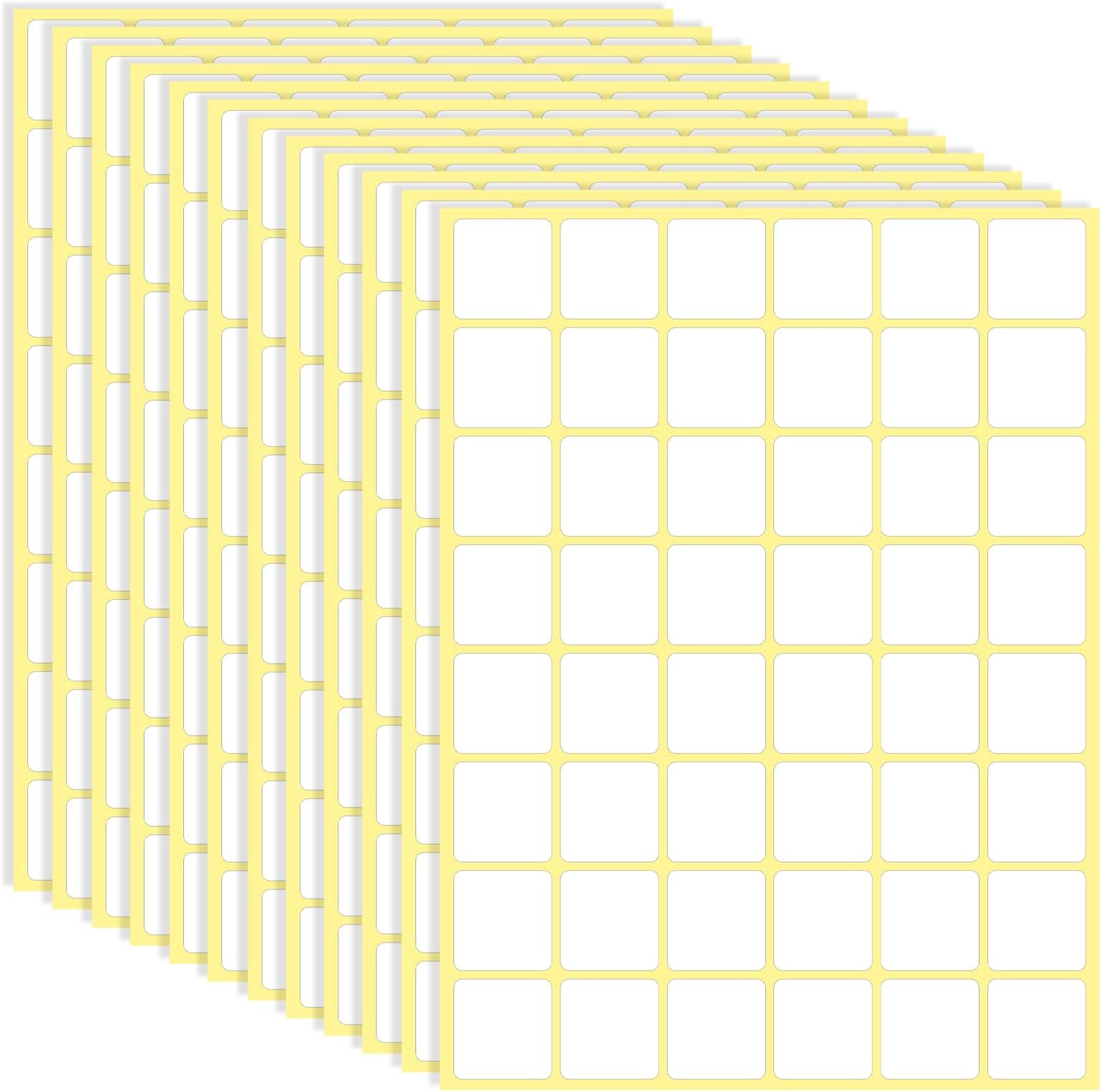 Amazon.com : 1440 Pcs Blank Date Labels 1" X 1" Labels Stickers for ...