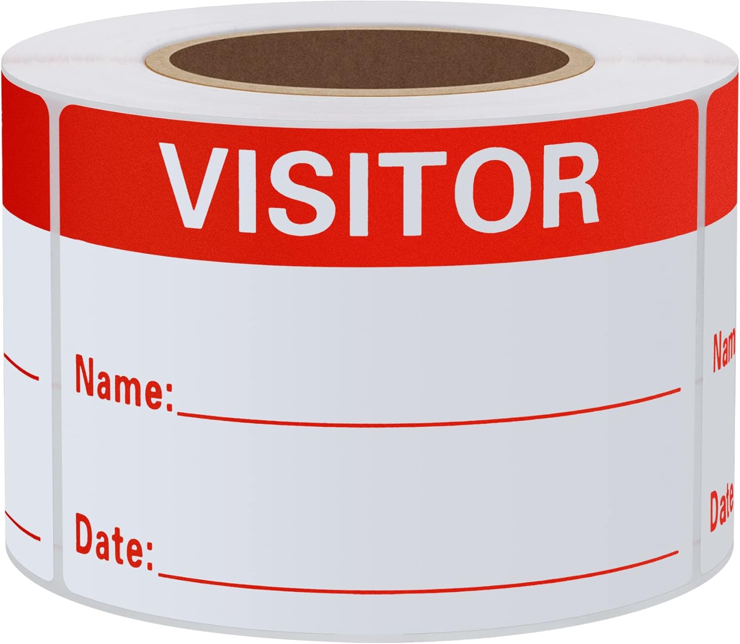 Amazon.com : Hybsk Visitor Pass Stickers Visitor Name Identification ...