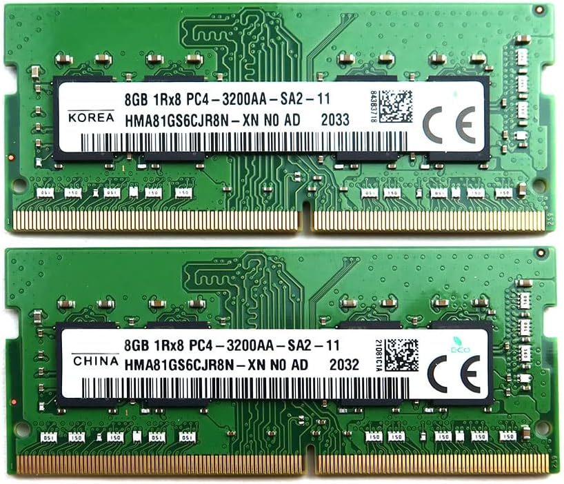 Laptop Memory Module 2-Peace Kit HMA81GS6CJR8N-XN Compatible ...