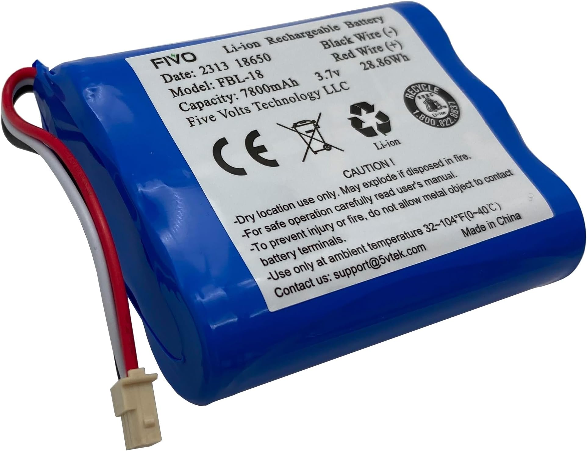 Amazon.com: iMah Replacement Battery 300-10186 for ADT Command Smart ...