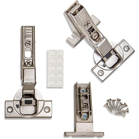 Blum Clip Top 110 Degree Face Frame, Inset Hinge with BLUMOTION (Set of ...
