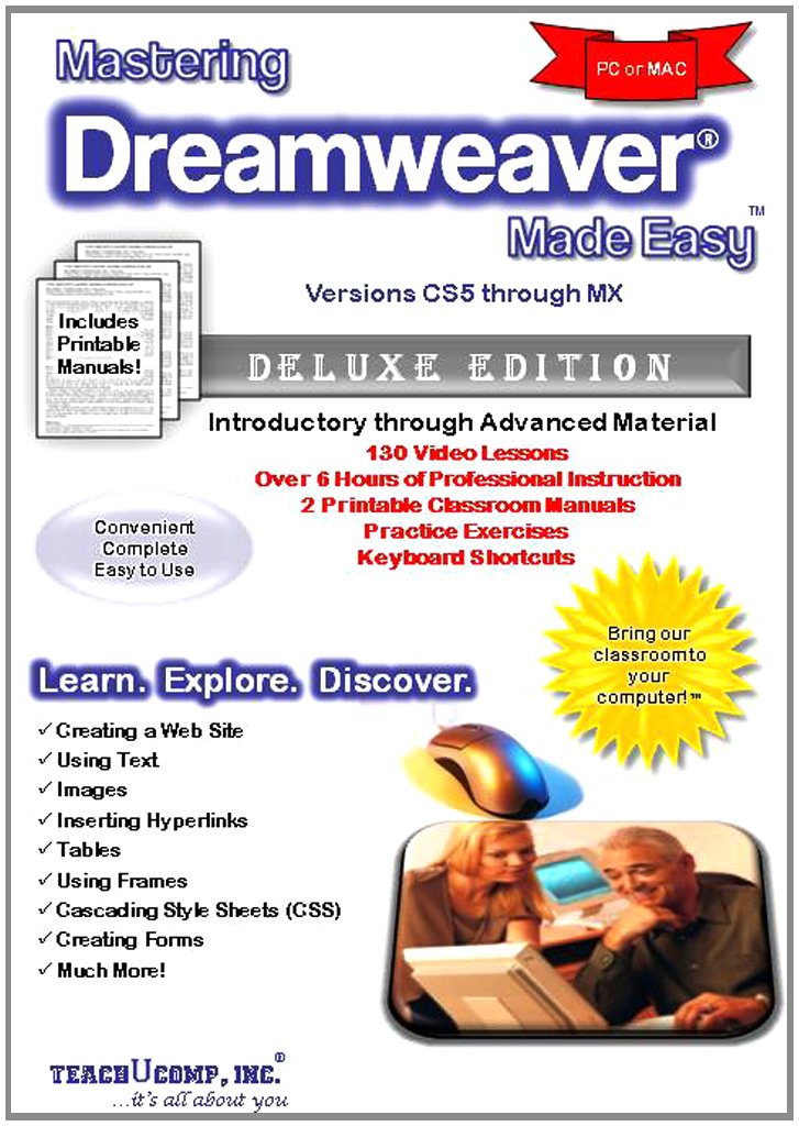 Mastering Dreamweaver Made Easy Training Tutorial v. CS5, CS4, CS3 & 8 ...