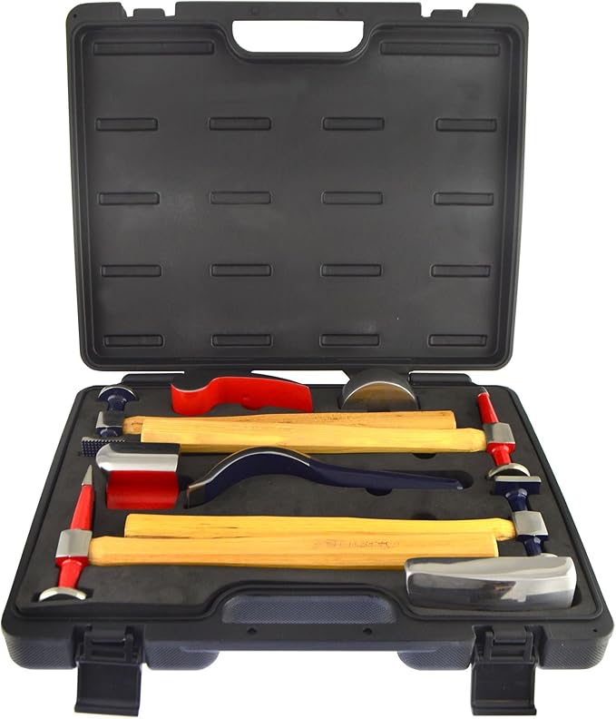 AB Tools-Neilsen Auto body Repair Kit Panel Beating Hickory Hammers ...