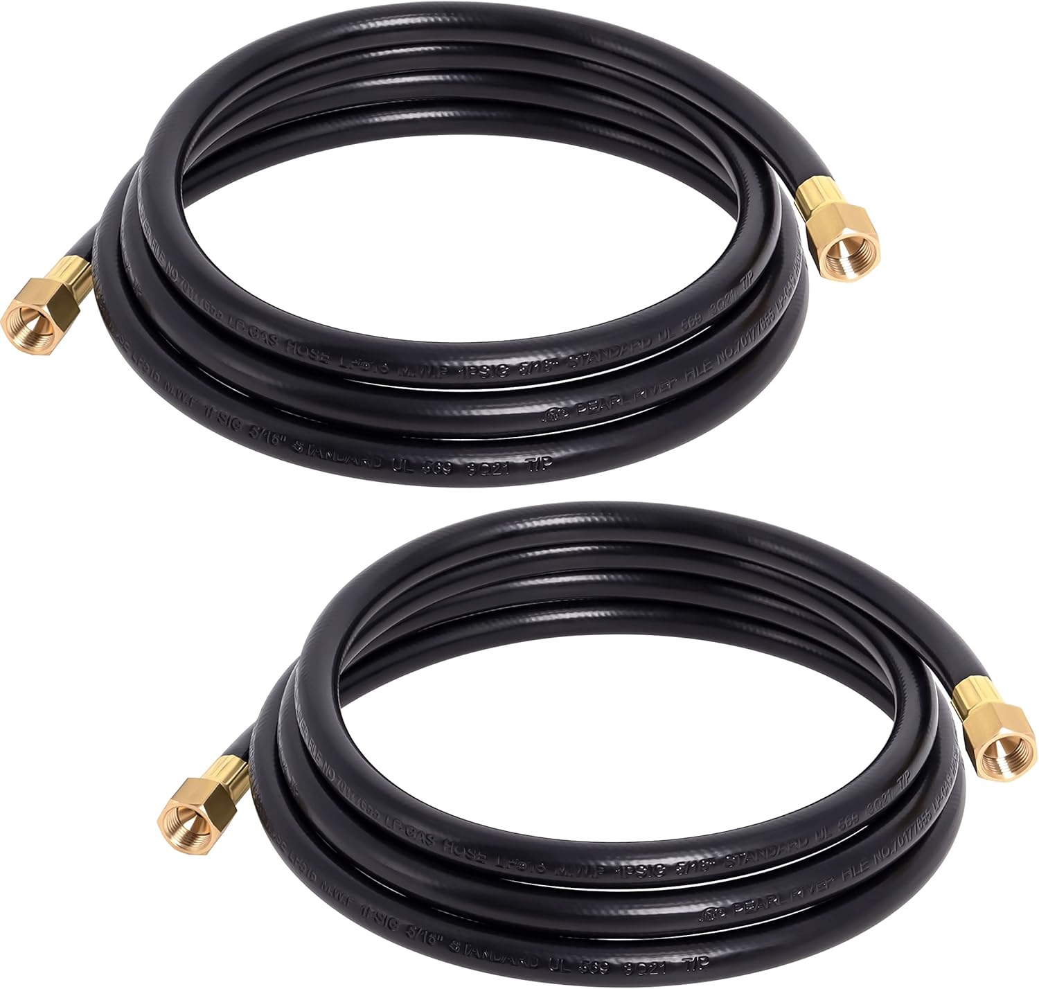 Amazon.com : Wadoy Propane Gas Extension Connection Hose 8 Foot 2 Pack ...