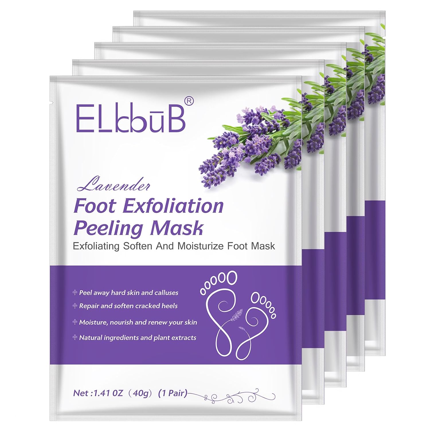 Lavender Foot Peel Mask - 5 Pack for Smooth, Soft Nepal | Ubuy