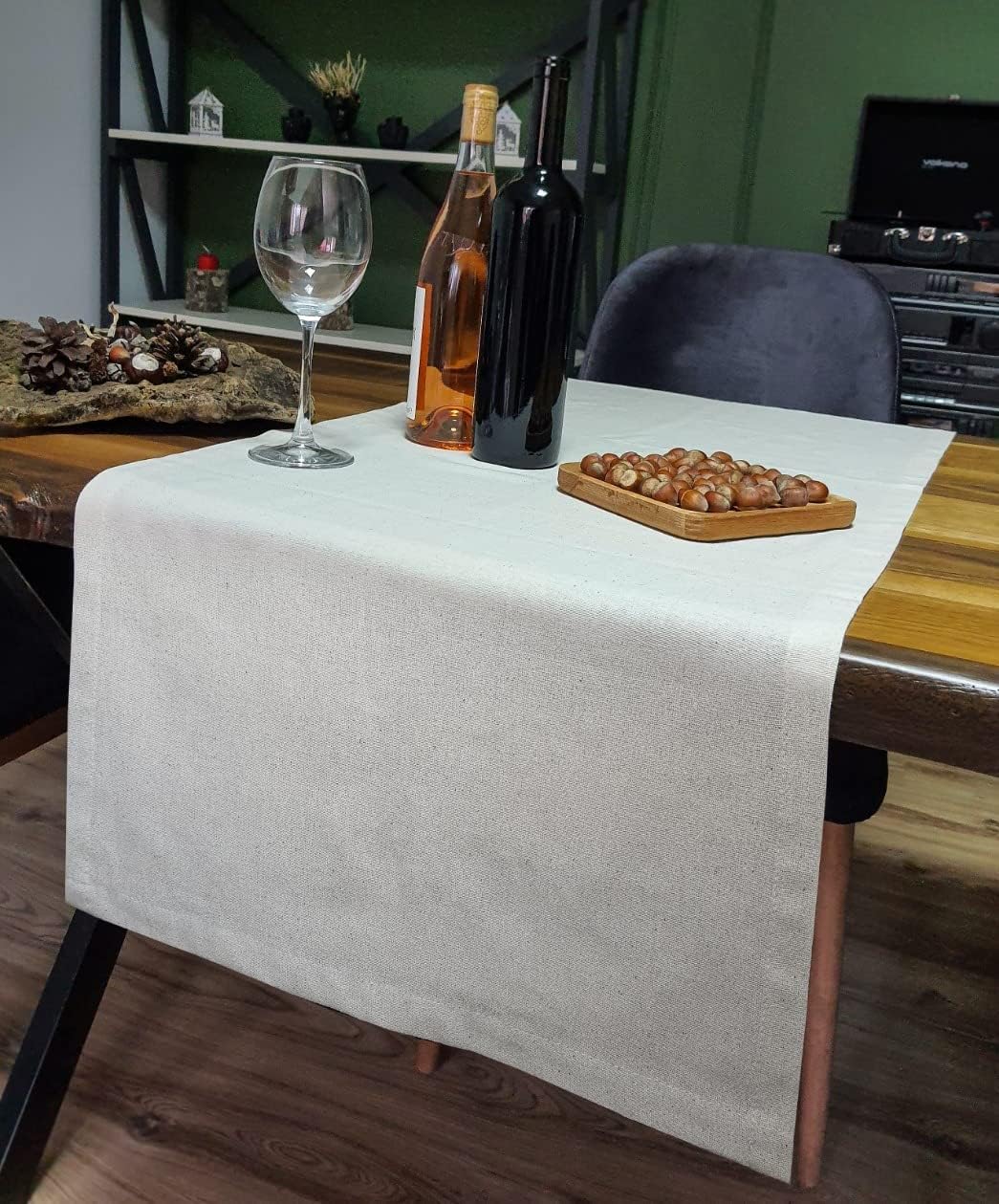 Amazon.com: Table Runner, Cotton Linen Table Runners 60 inches Long ...