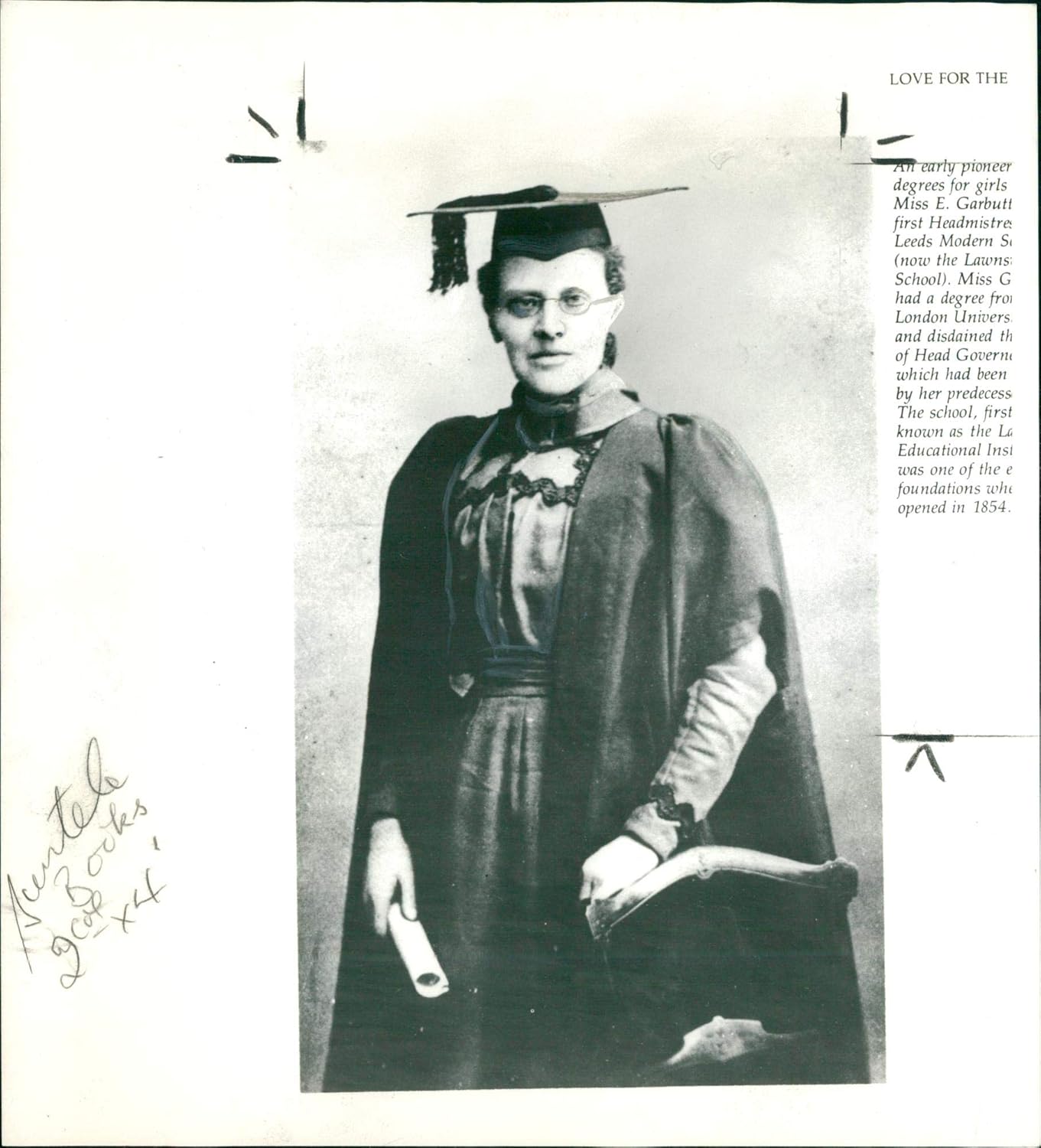 Amazon.com: Vintage photo of Miss E. Garbutt.