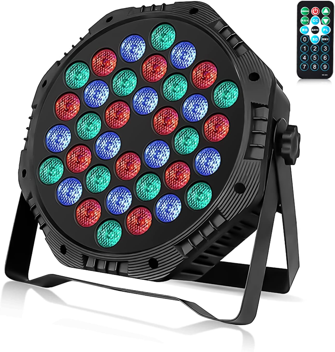 Amazon.com: ZKEEZM 36 Led Stage Lights - DJ Par & Party Lights, 7 ...