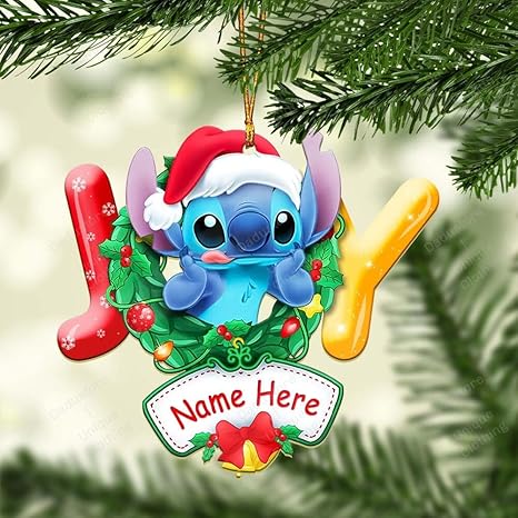 Amazon.com: Personalized Stitch Ornament - Christmas Decorations - Tree ...