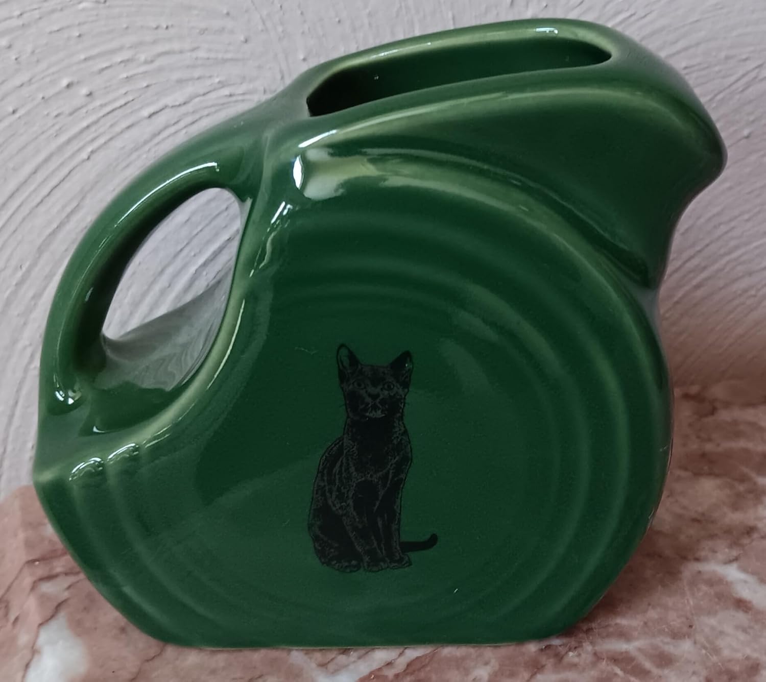 Amazon.com: Fiesta Mini Disc Pitcher - Jade Green w/Black Cat - HLC USA ...