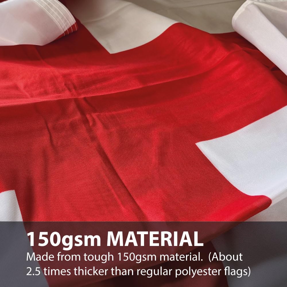 NWFlags England Flag 150gsm Nylon Rope & Toggle 5ft x 3ft for ...