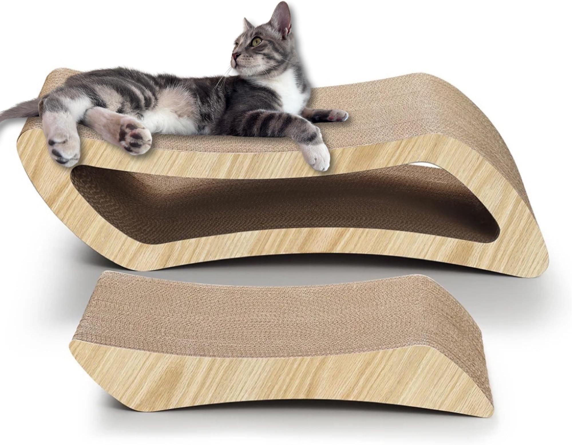 Amazon.com : Extra Large Cat Scratcher Lounge Board, Sturdy Corrugated ...
