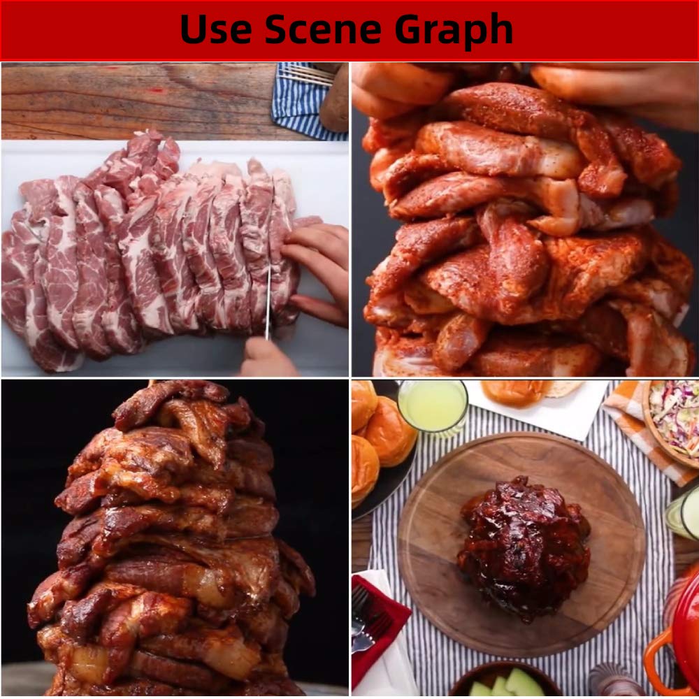 JAYAN Brazilian Barbecue Skewers - Multifunctional al Pastor Skewer ...