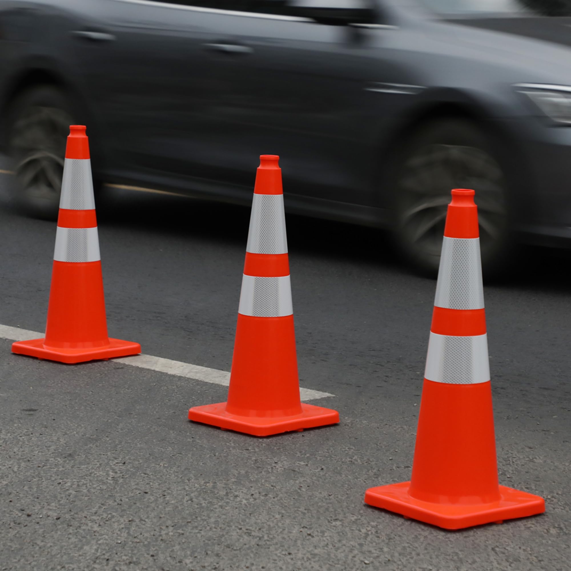 Snapklik.com : OrangeStar 28" Orange Traffic Cones 8 Pcs Safety Cones ...