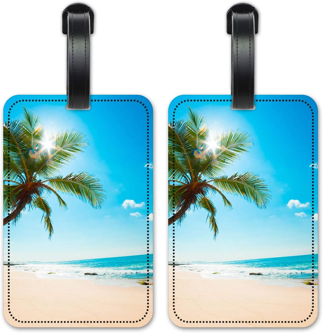 Amazon.com: Ocean Coral Reef Sea Turtles Diving Luggage ID Tags Carry ...