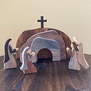 Amazon.com: RXMORI Easter Resurrection Scene Set, Easter Decorations ...