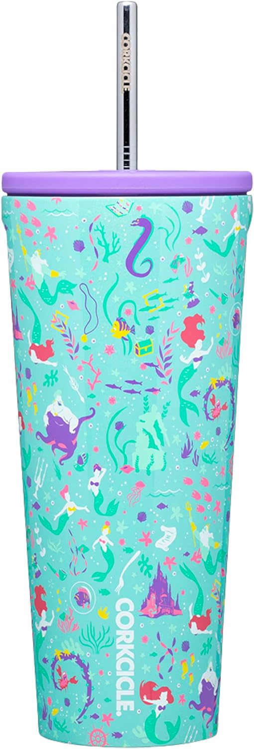 Amazon.com: Corkcicle x Disney Princess Ariel Cold Cup Insulated ...
