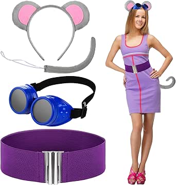 Amazon.com: Skicuff 4 Pcs Halloween Mouse Costume Accessories Include ...