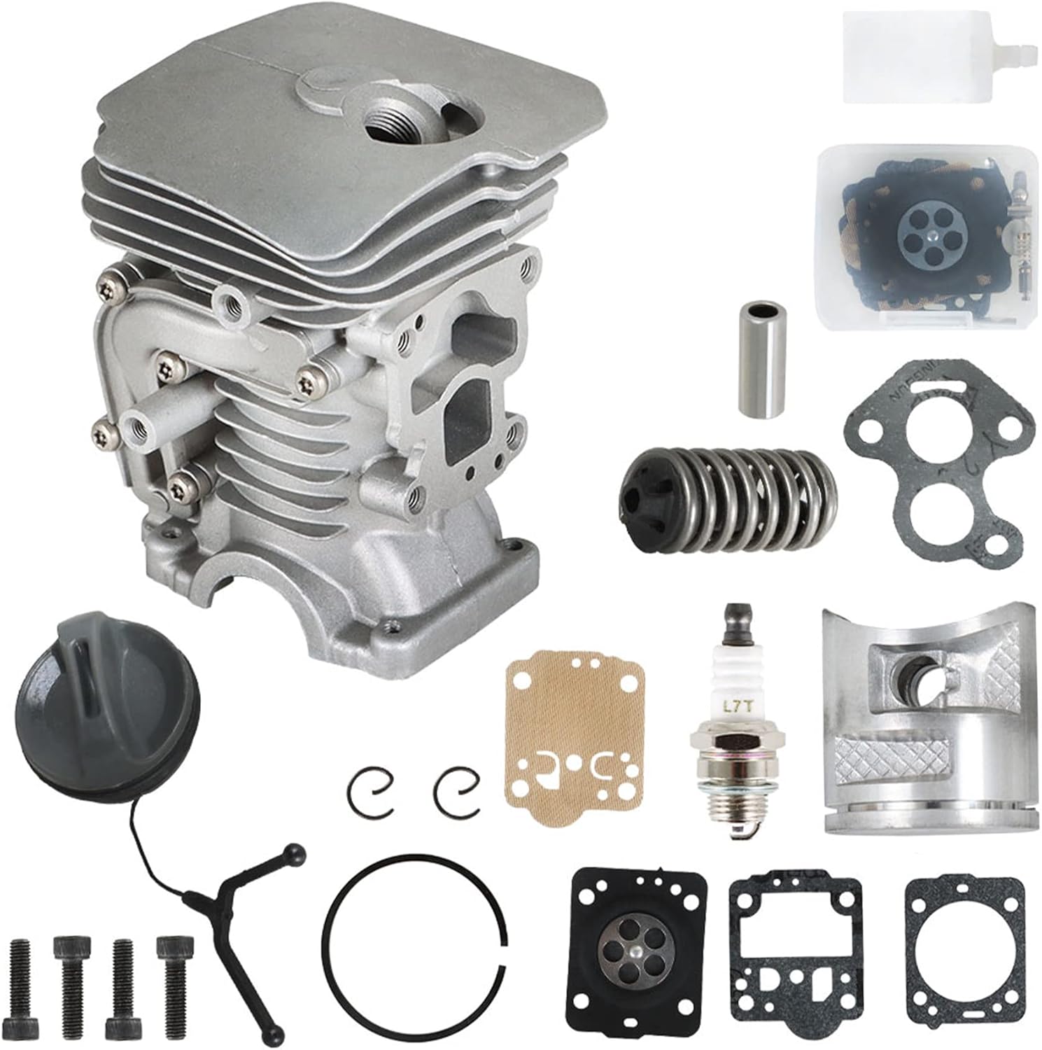 Amazon.com: LiGuVCY 41mm Cylinder Piston Kit Replacement for 435 435e 440e 440e 440ii Chainsaw ...