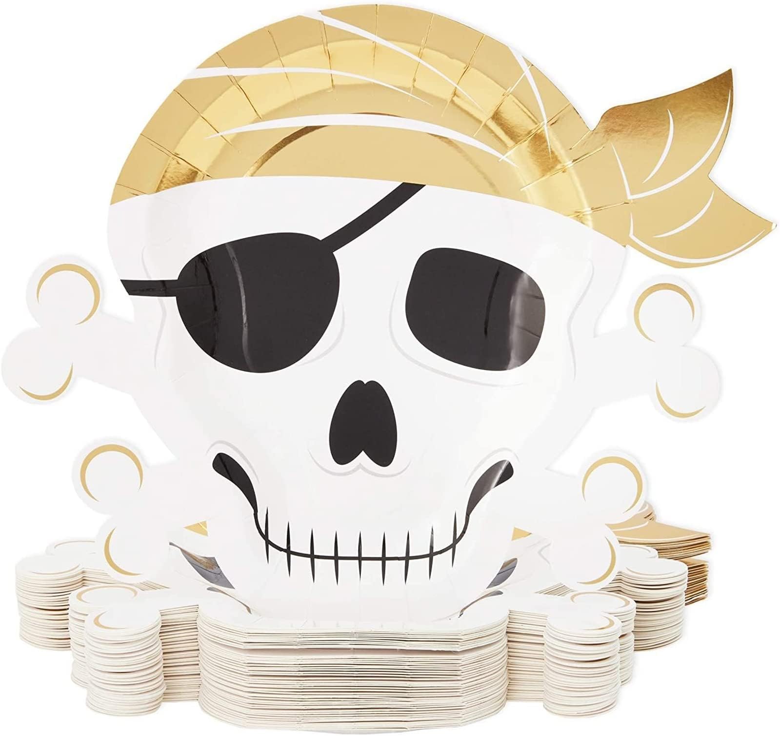 Amazon.com: Creative Converting Pirate's Map Sturdy Style Paper Dessert ...