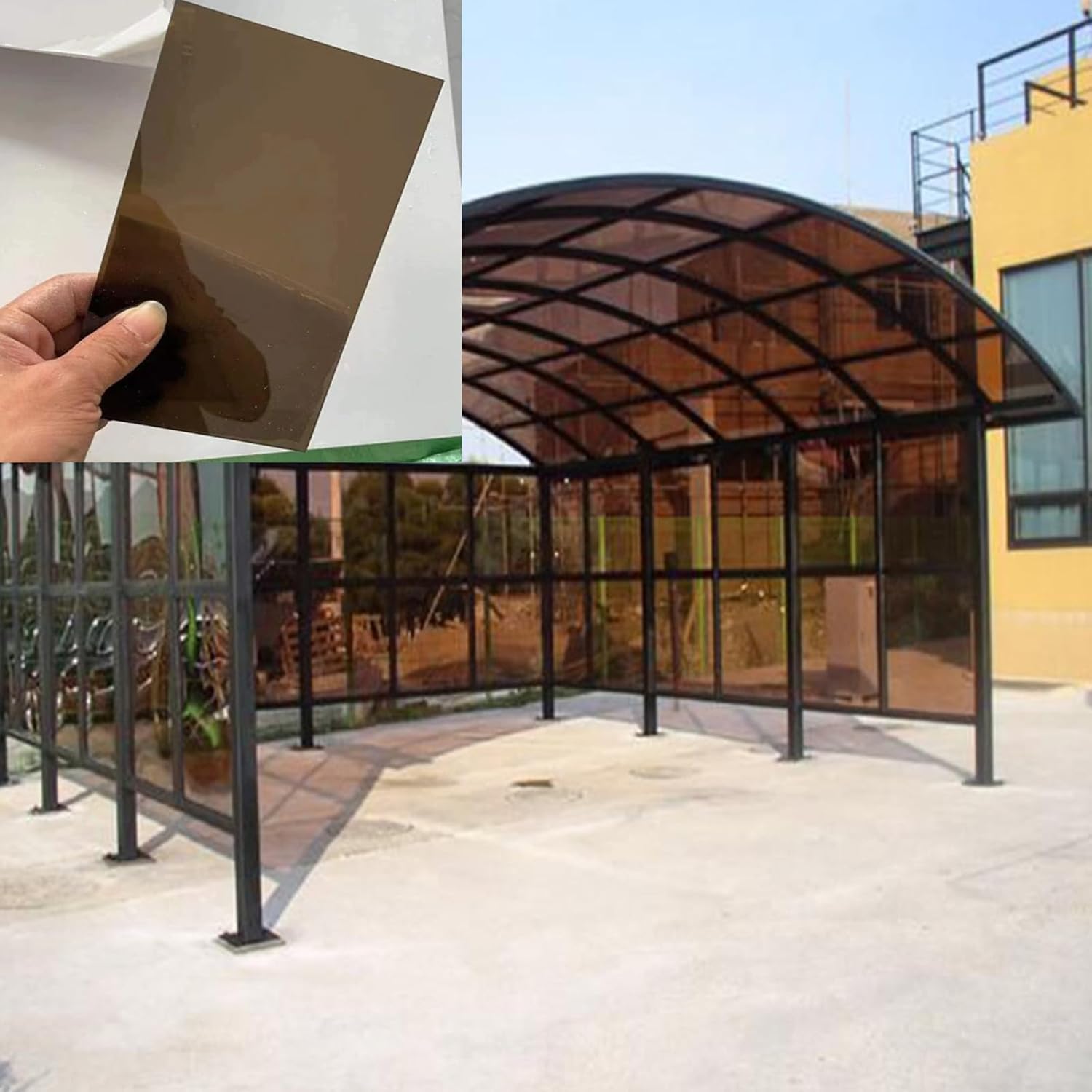Amazon.com: Clear Polycarbonate Greenhouse Panels 1mm Thick ...