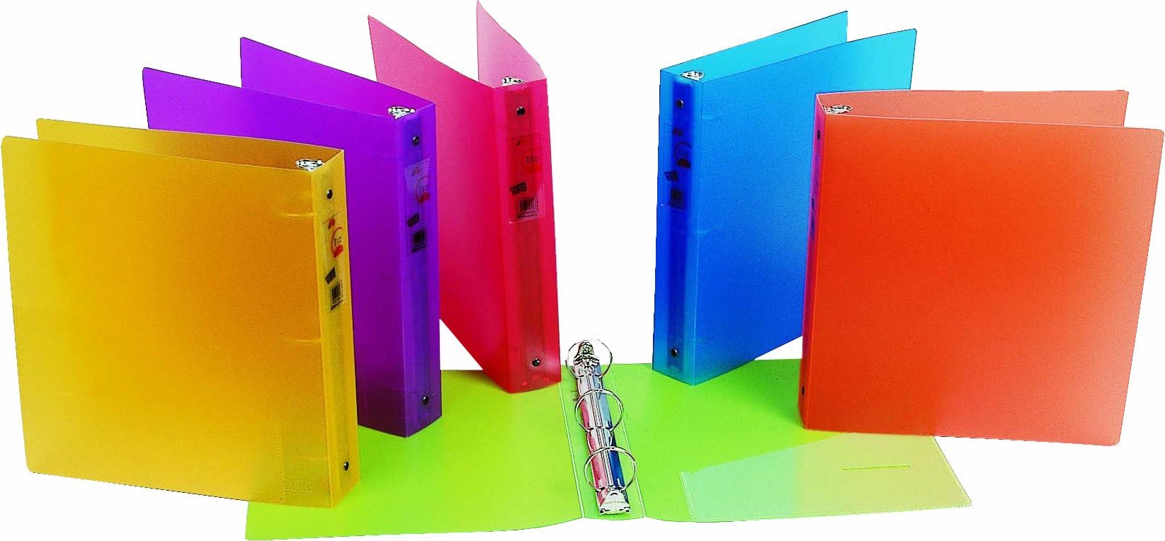 ColourHide A4 2D Ring Binder, 25 mm Size, Aqua 5643032J: Binders ...