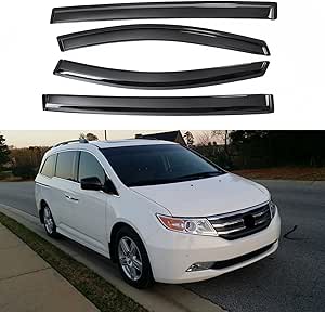 Kyannkara Rain Guards Side Window Visor Vent Outside Mount, 4PCS Fits ...