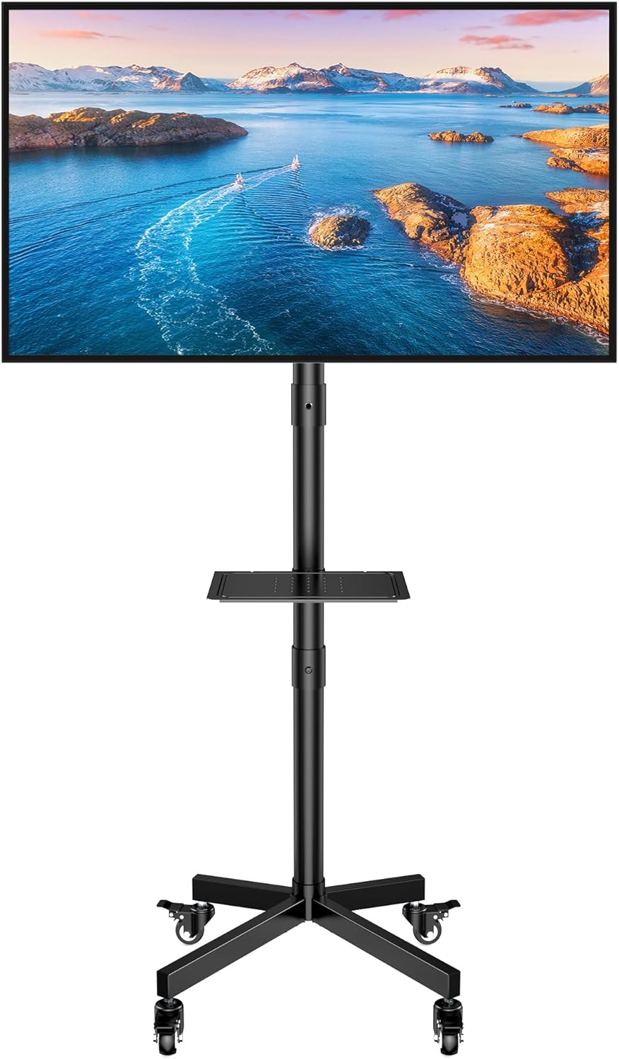 FORGING MOUNT Mobile TV Stand for 23-60inch Flat Curved Screen TVs ...