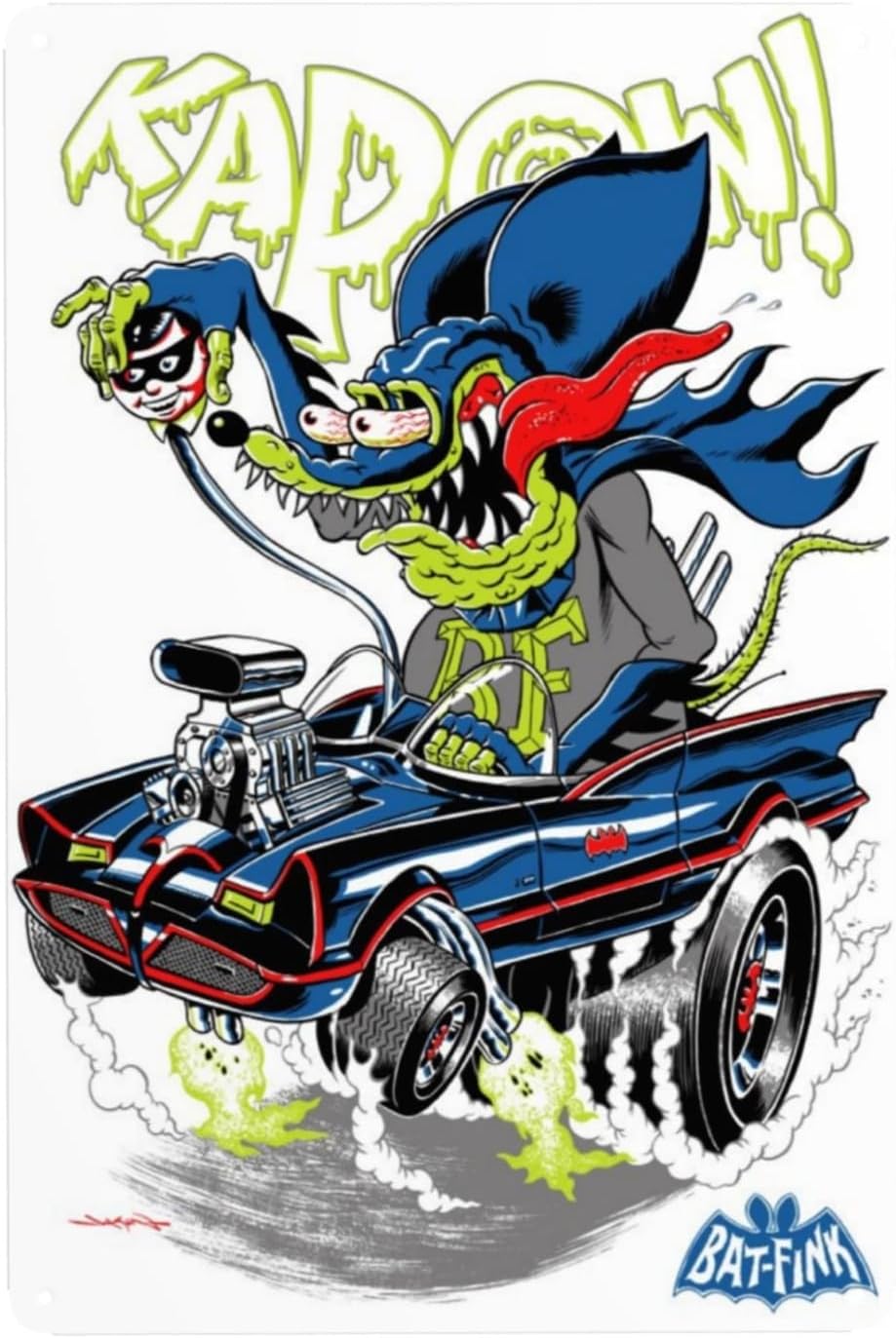 Amazon.com: Bat-Fink Metal cans sign RatFink Decoration Bar Bistro Home ...