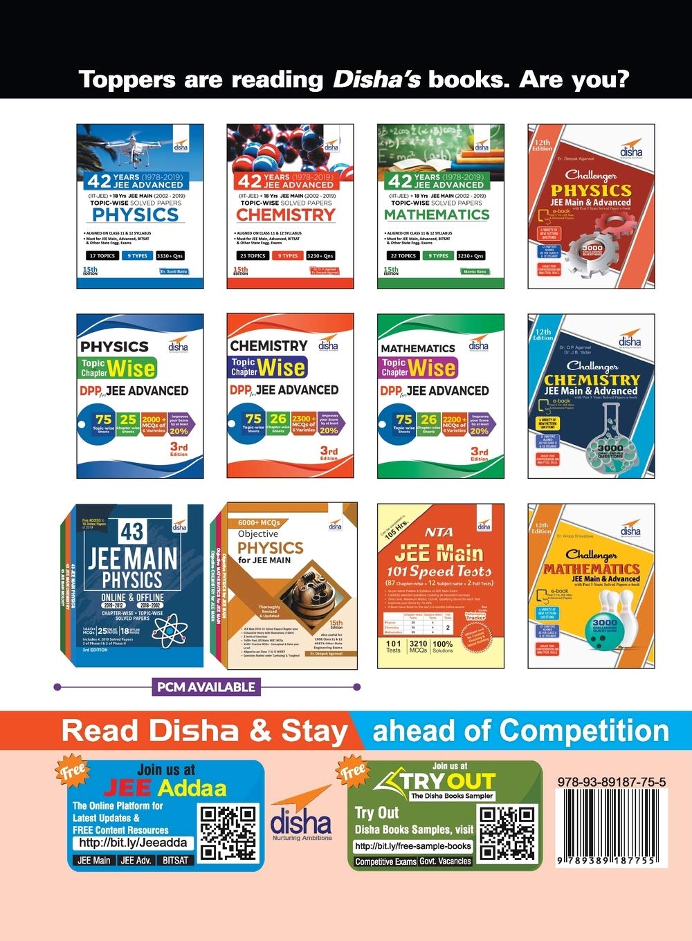 Disha 144 JEE Main Online (2023-2012) Offline (2018-2002) , 45% OFF