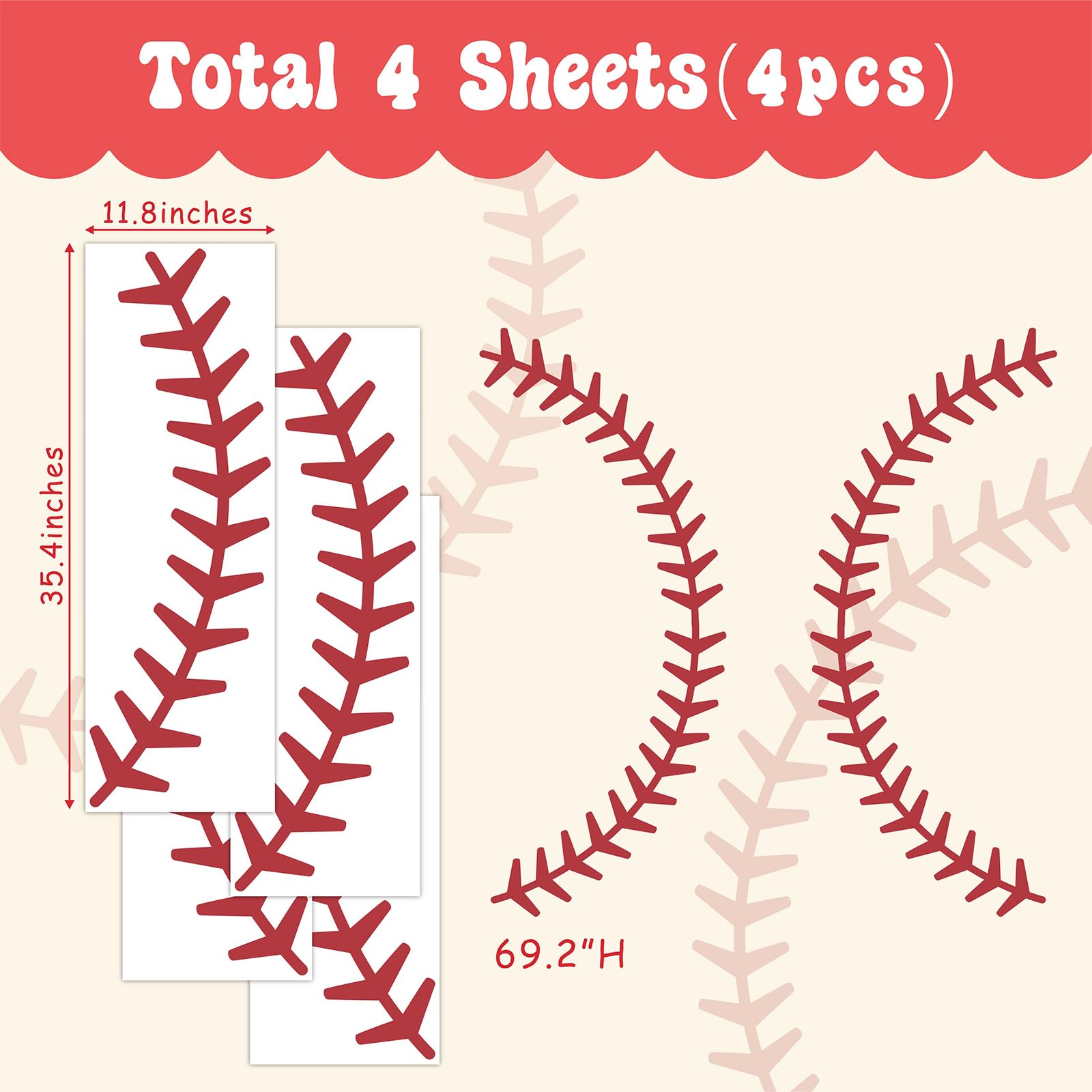Baseball Stitching Wall Decal High Def Photographs Amazon.com: Extra
