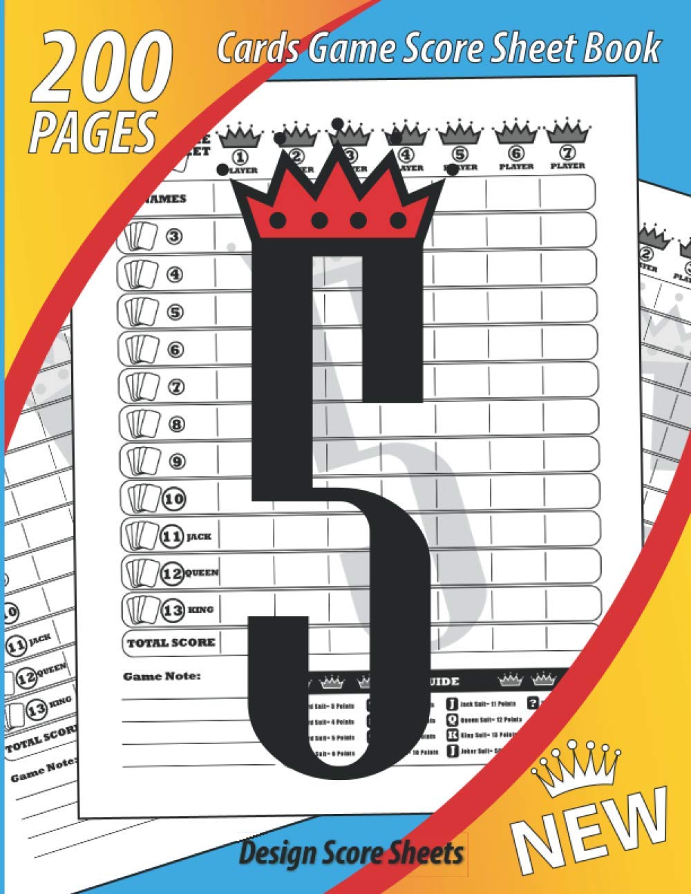 Cards Game Score Sheet Book 200 Pages Large Score Sheet | Desertcart INDIA