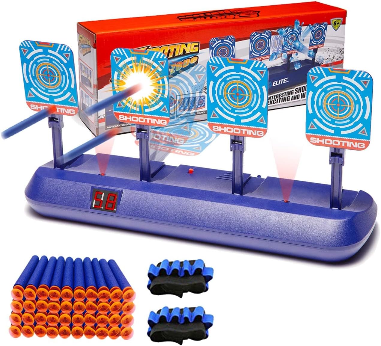 Targets for Nerf Guns, Electronic Scoring Digital Reset Shooting Target ...