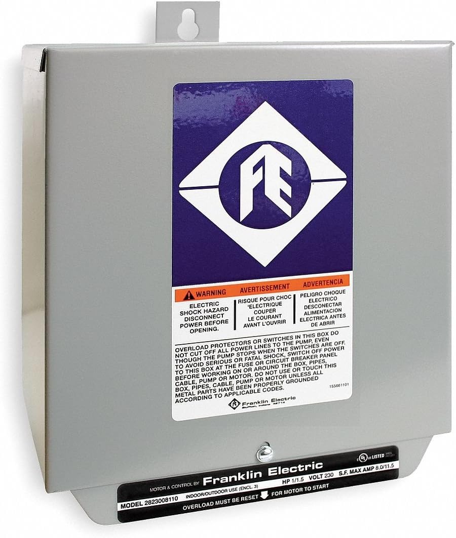 Amazon.com: Franklin, 2823018110, Control Box, 2HP, 230V, 1Phase ...