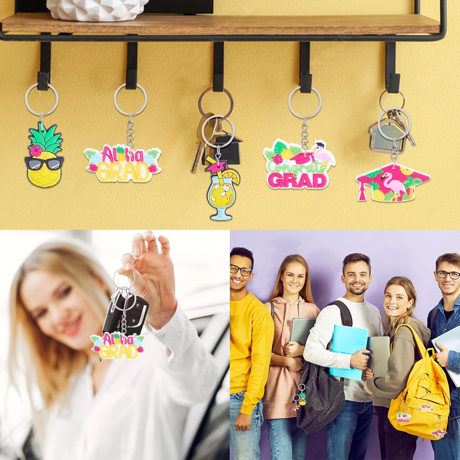 JOYMEMO Aloha – 18 llaveros para fiestas de graduación, regalos de ...