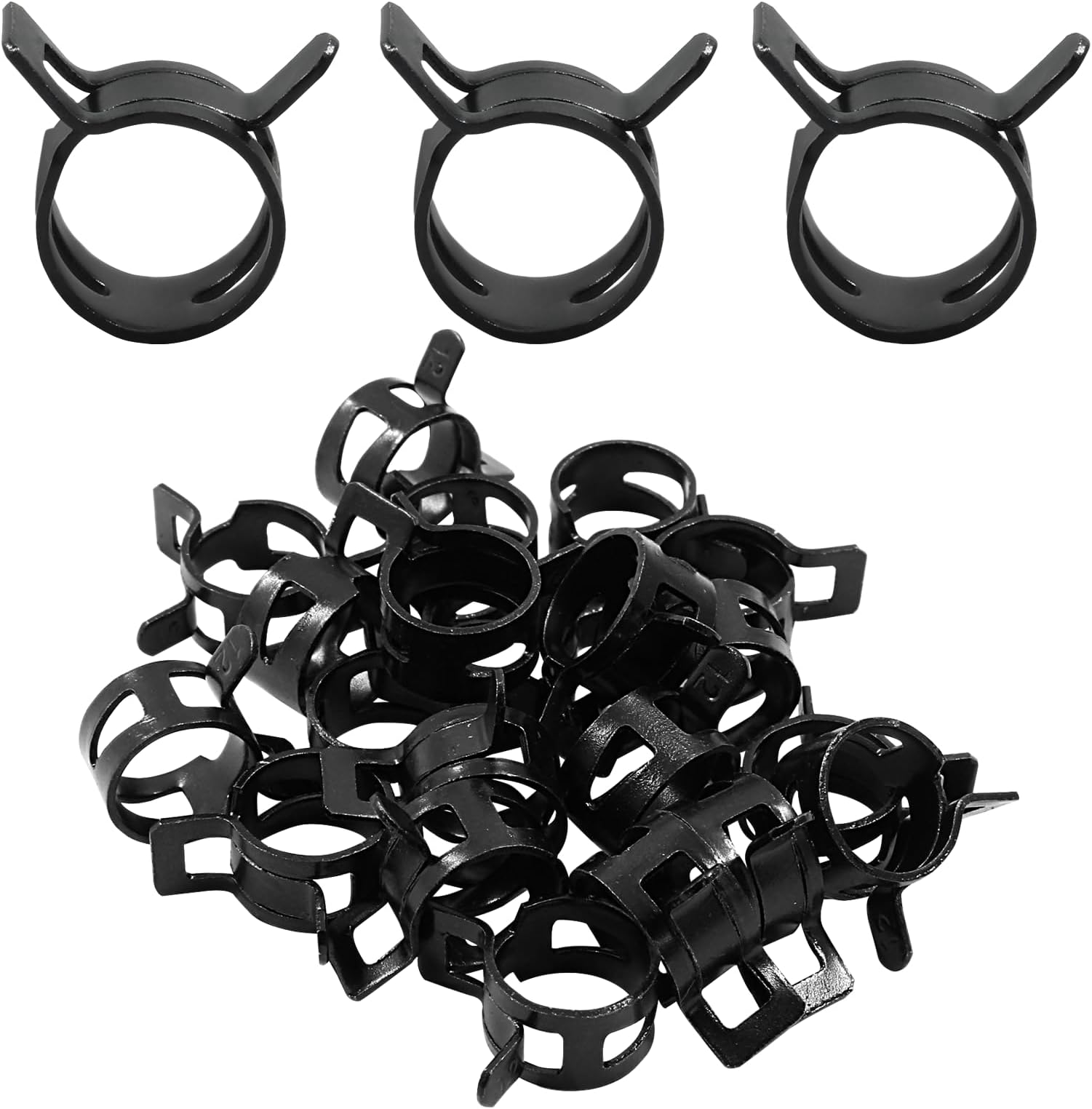100 1/2" Spring Action Hose Clamps Red - Amazon.com