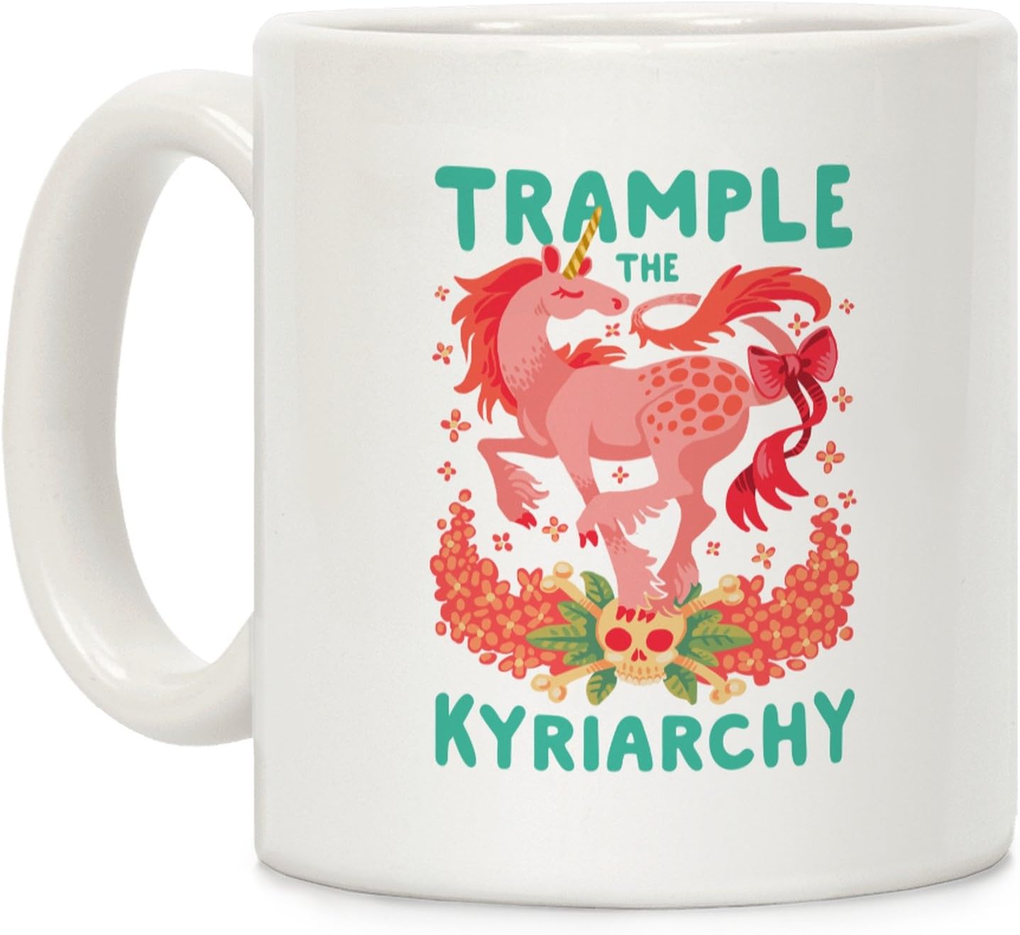 Amazon.com: LookHUMAN Trample the Kyriarchy White 11 Ounce Ceramic ...
