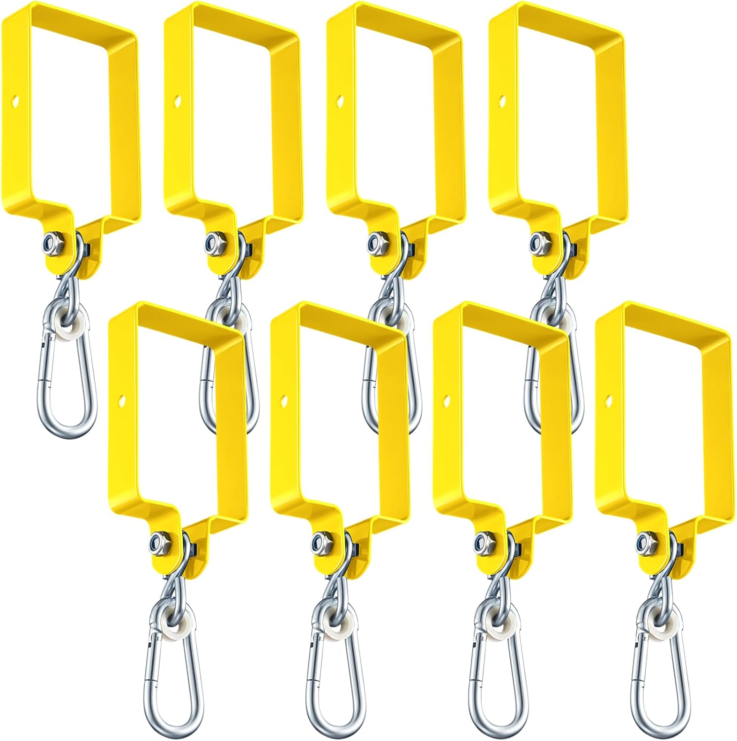 Amazon.com: Dunzy 8 Pcs Heavy Duty Swing Hangers Metal Swing Set ...