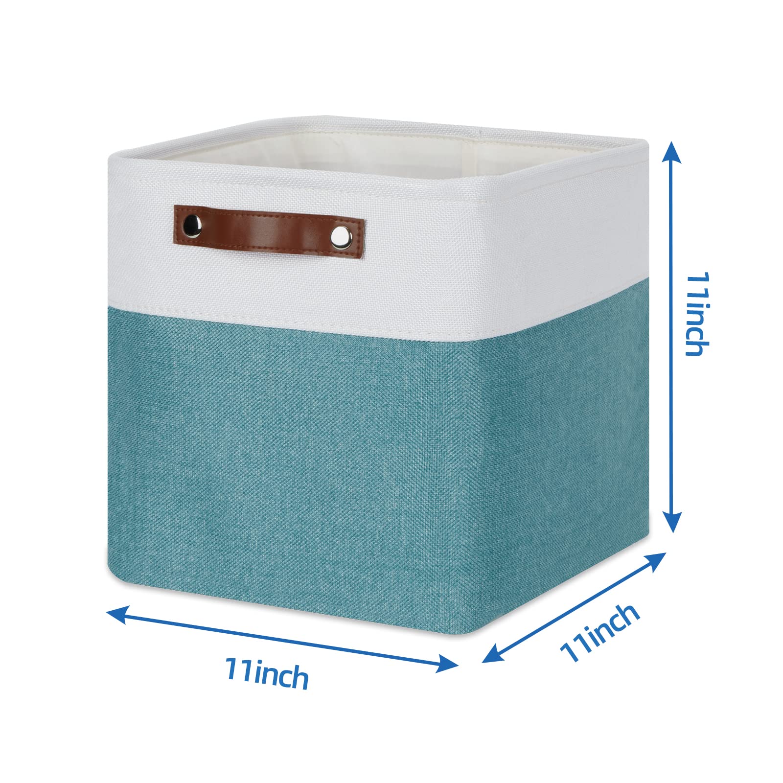 Temary 11 Inch Cube Storage Bins Cubes Storage Baskets 4 Pack Fabric ...