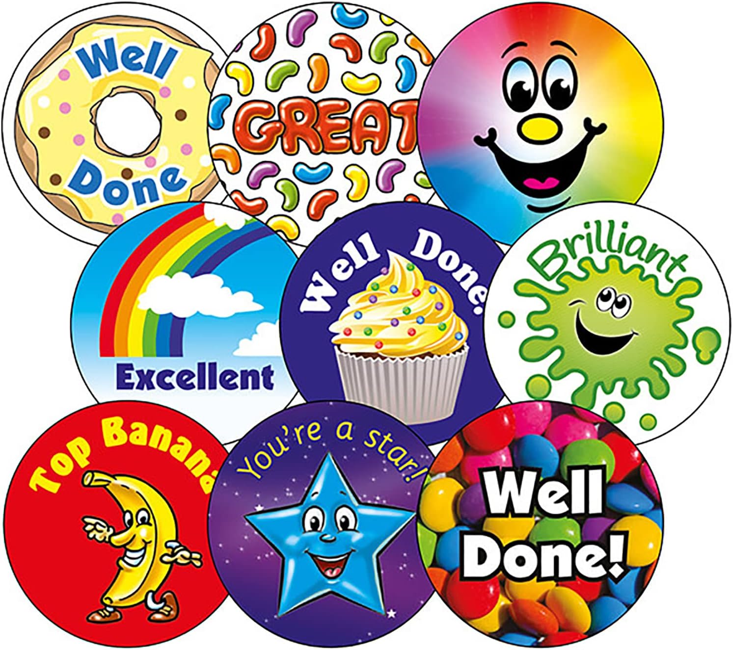 School Stickers Metallic Gold Head Teacher Award Stickers, 100199-AMZ ...